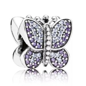 Pandora | Jewelry | Pandora Purple Sparkling Butterfly Charm | Poshmark